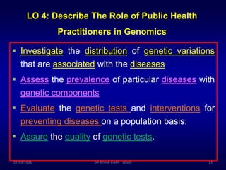 Genomics Genetics Community Public Health | PDF