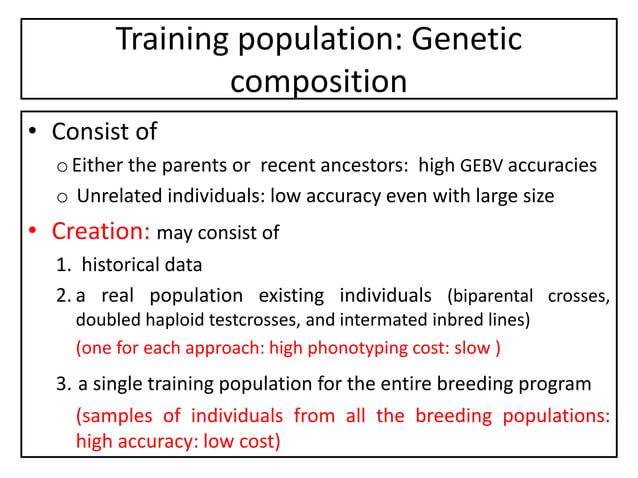 Genomic selection | PPTX | Genetics | Science