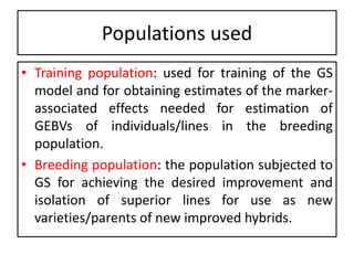 Genomic selection | PPTX
