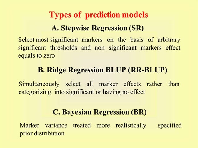 Genomic Selection In Plants Pptx Genetics Science