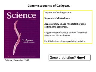 Genomics lecture 3 | PPT