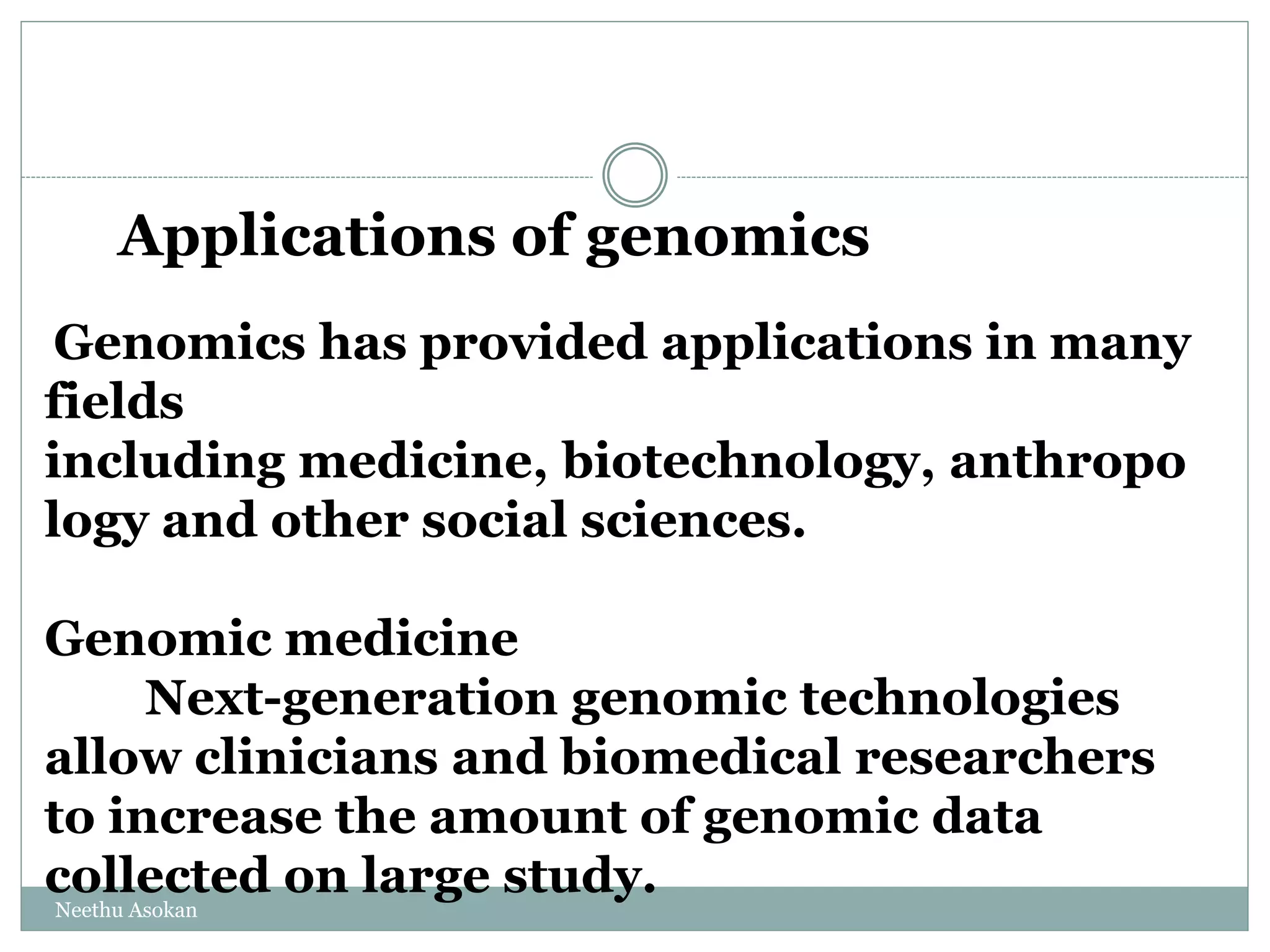 An Introduction to Genomics | PPTX