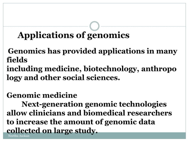 An Introduction to Genomics