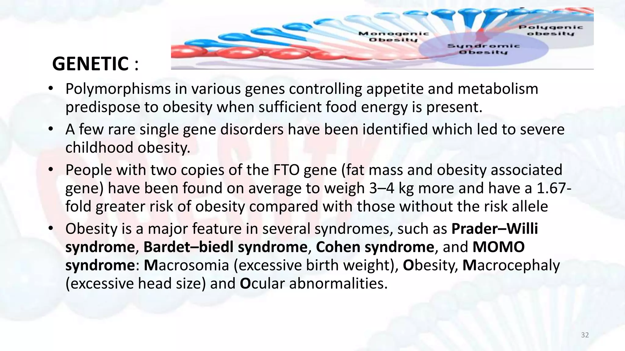 genetics and obesity | PPTX