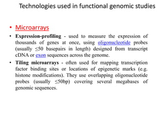 Genomics types | PPTX