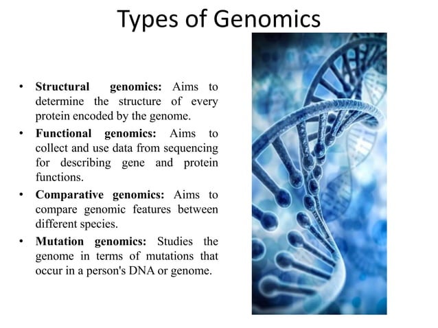 Genomics types | PPT