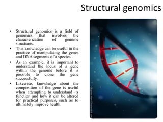 Genomics types | PPTX