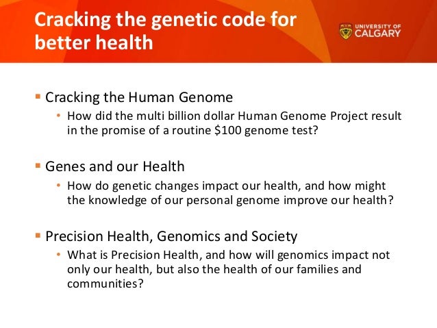 Cracking the genetic code for better health
