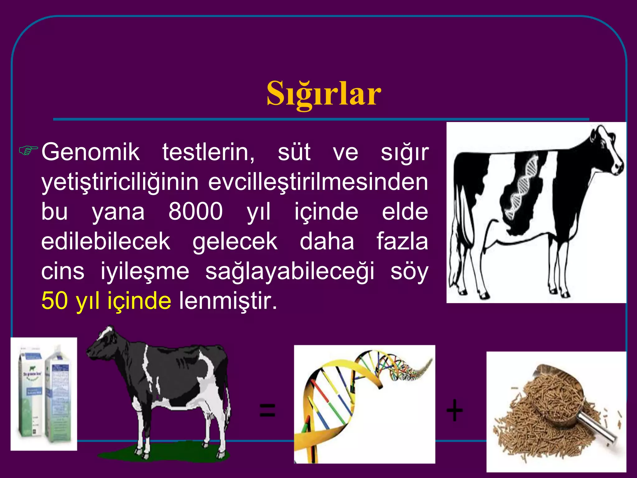 Genomik kullandigi alanlar | PPT