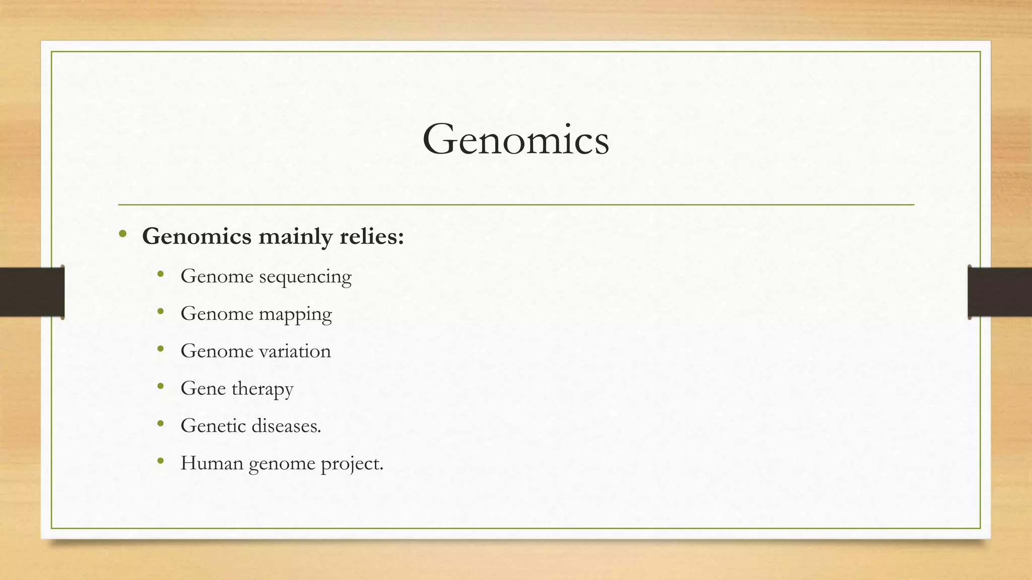 introduction to Genomics | PPTX