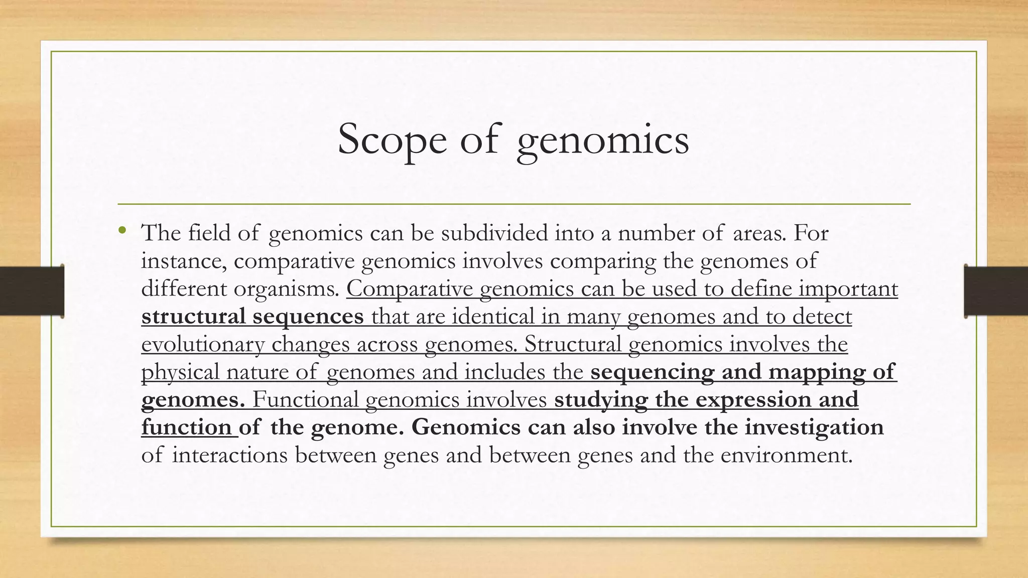 introduction to Genomics | PPTX