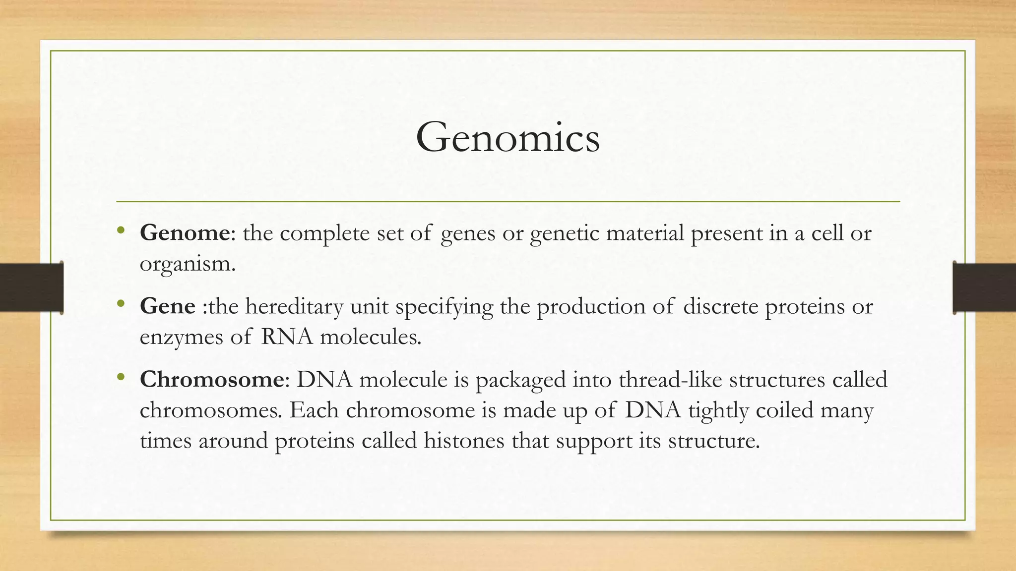 introduction to Genomics | PPTX