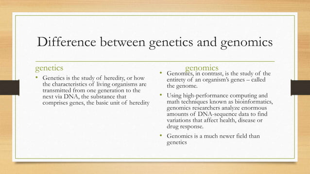 introduction to Genomics | PPTX