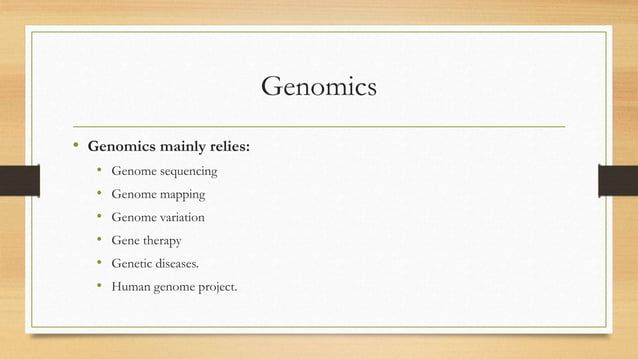 introduction to Genomics | PPTX