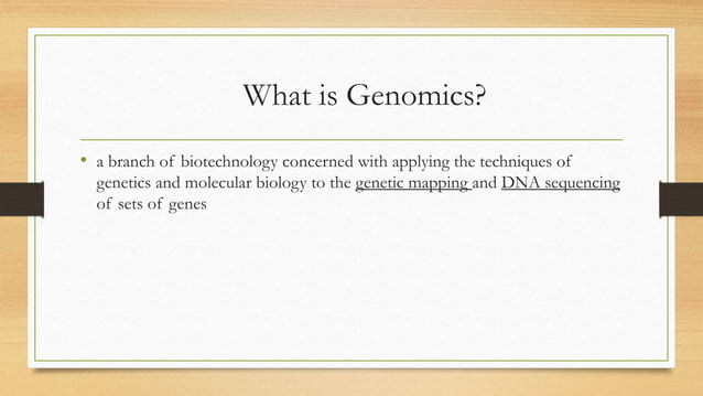 introduction to Genomics | PPTX