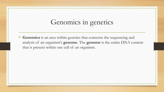 introduction to Genomics | PPTX