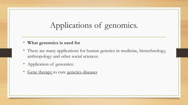introduction to Genomics | PPTX