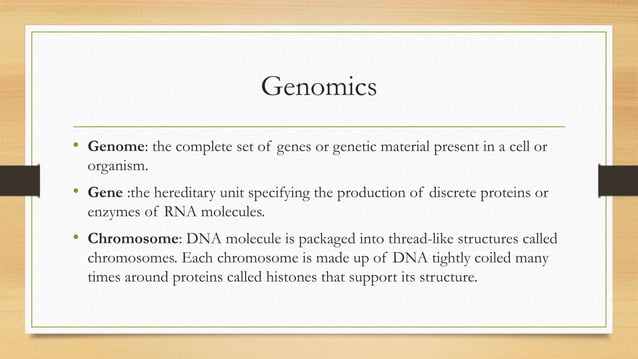 introduction to Genomics | PPTX