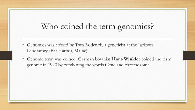 introduction to Genomics | PPTX