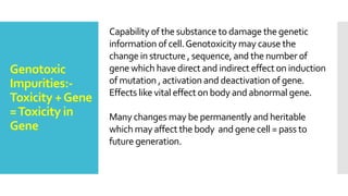 Genotoxic Impurities | PPTX