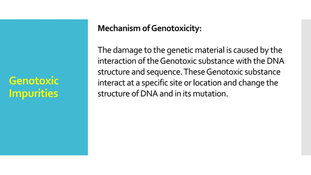 Genotoxic Impurities | PPTX