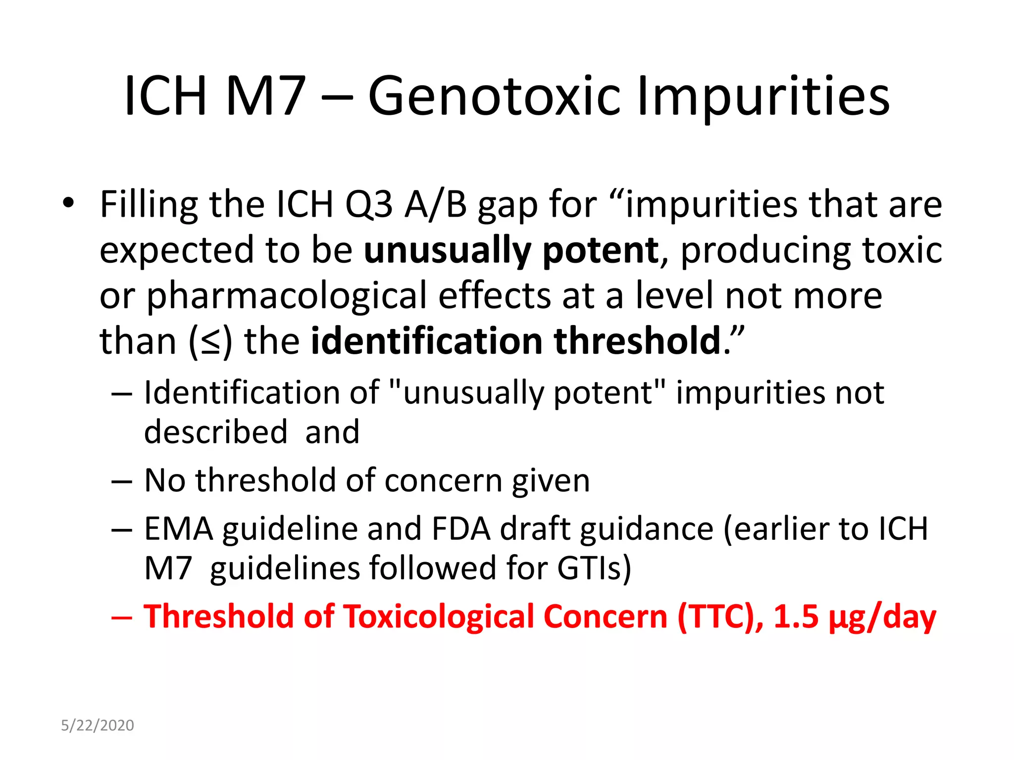 Genotoxic impurities and analysis | PPTX