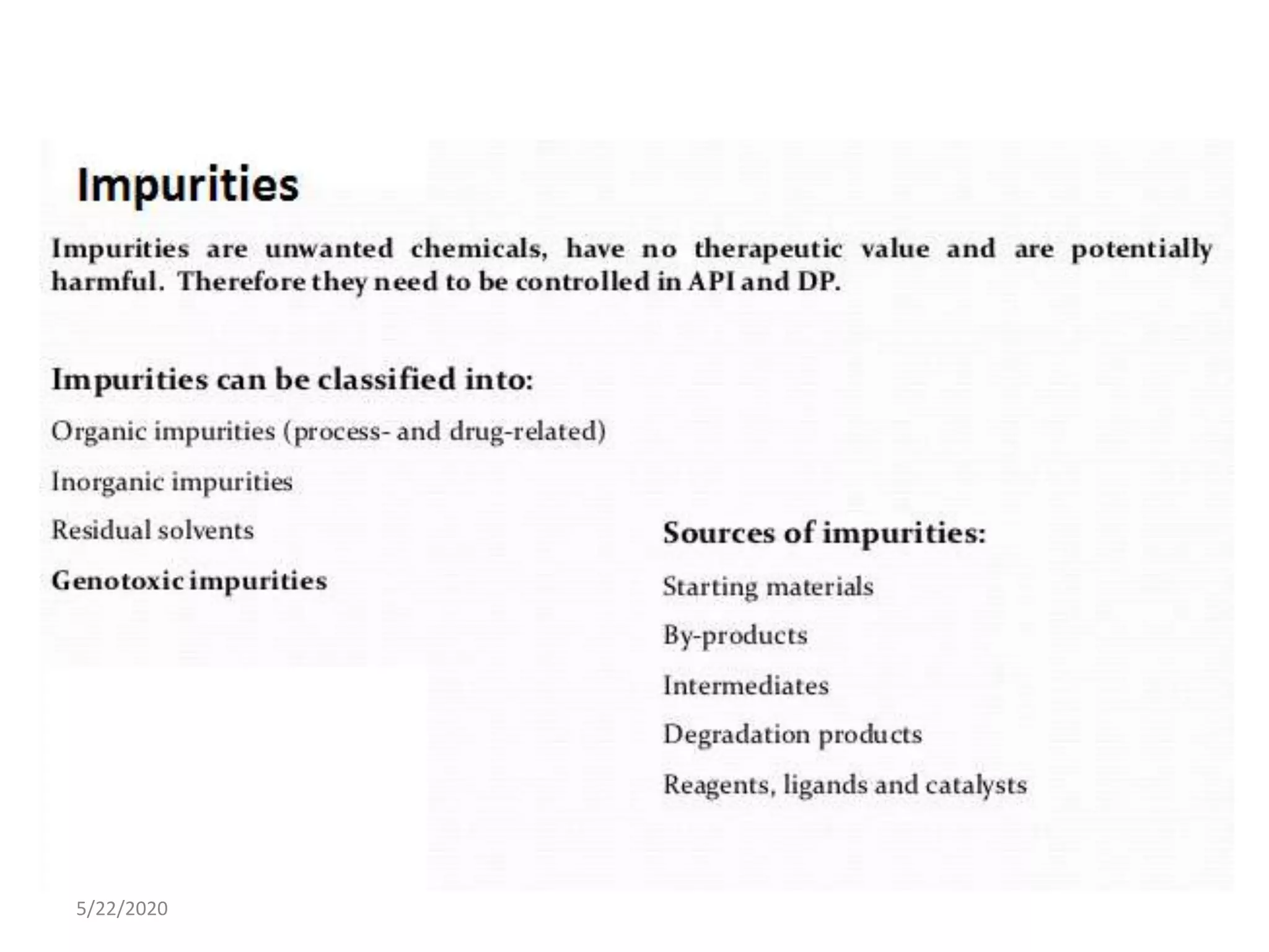 Genotoxic impurities and analysis | PPTX