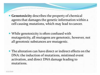 Genotoxic impurities and analysis | PPTX