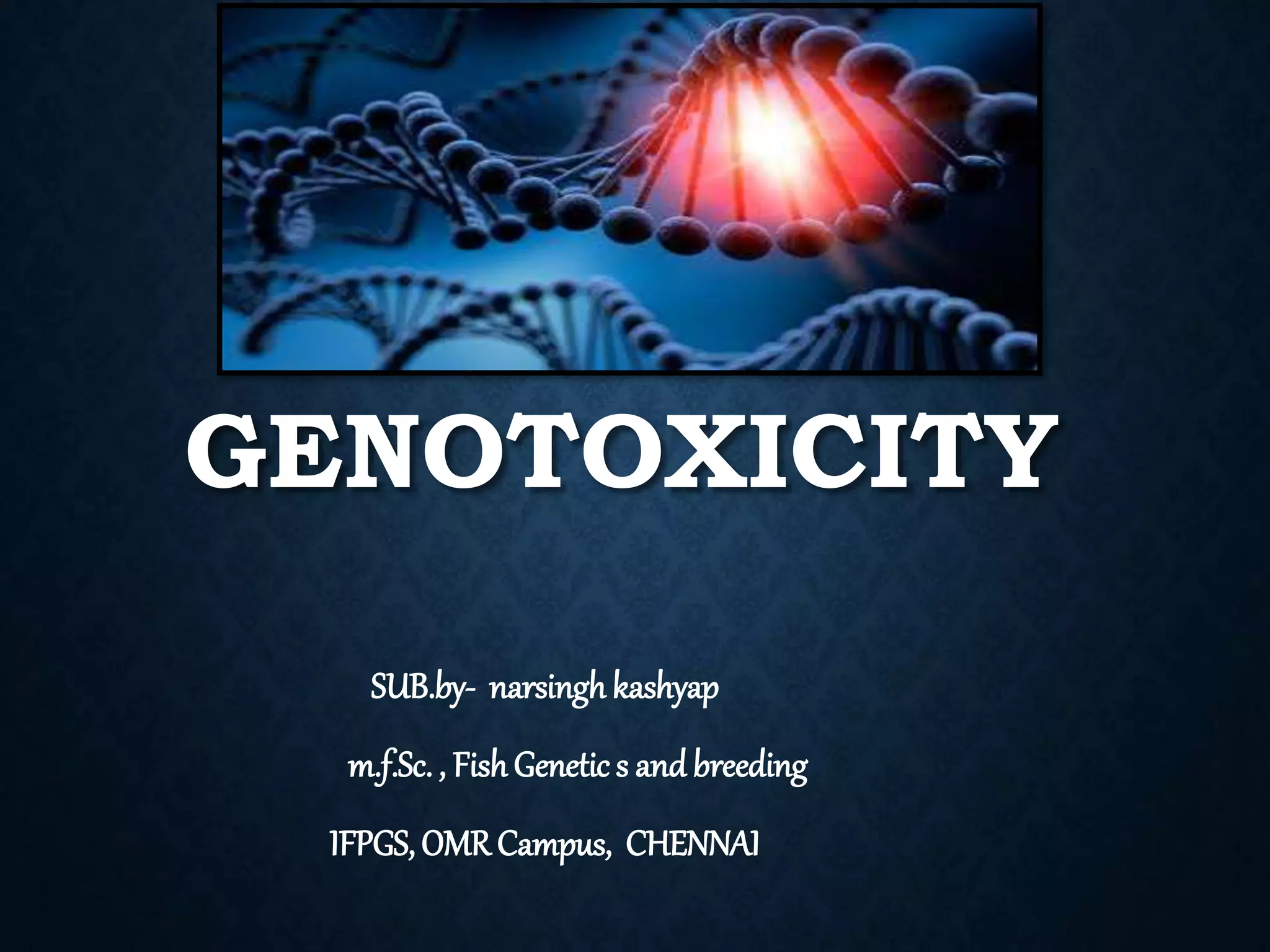 Genotoxicity | PPTX