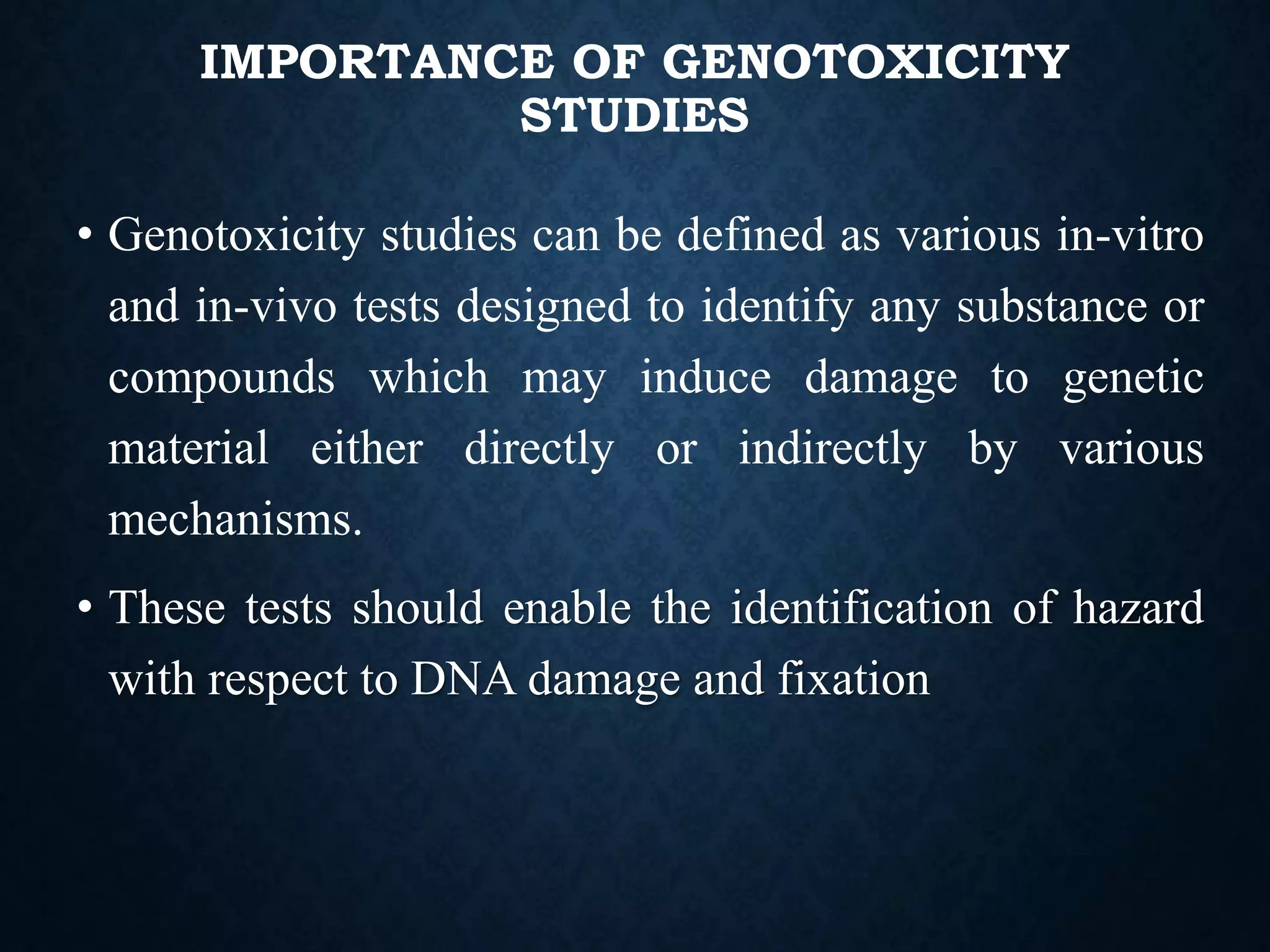 Genotoxicity | PPTX