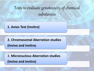 GENOTOXICITY STUDIES(as per OECD) | PPTX