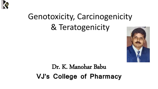 Geno toxicity, carcinogenicity and teratogenicity | PPTX | Infertility | Reproductive Health