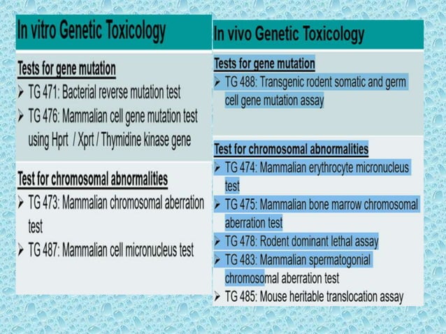 Genotoxicity studies according to oecd guildline. | PPTX
