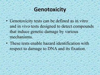 Genotoxicity studies according to oecd guildline. | PPTX