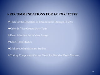 Genotoxicity test | PPTX