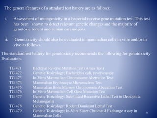 Genotoxicity test | PPTX