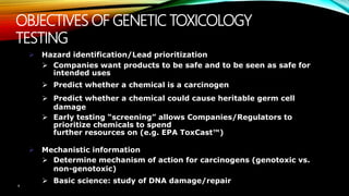Genotoxicology | PPTX