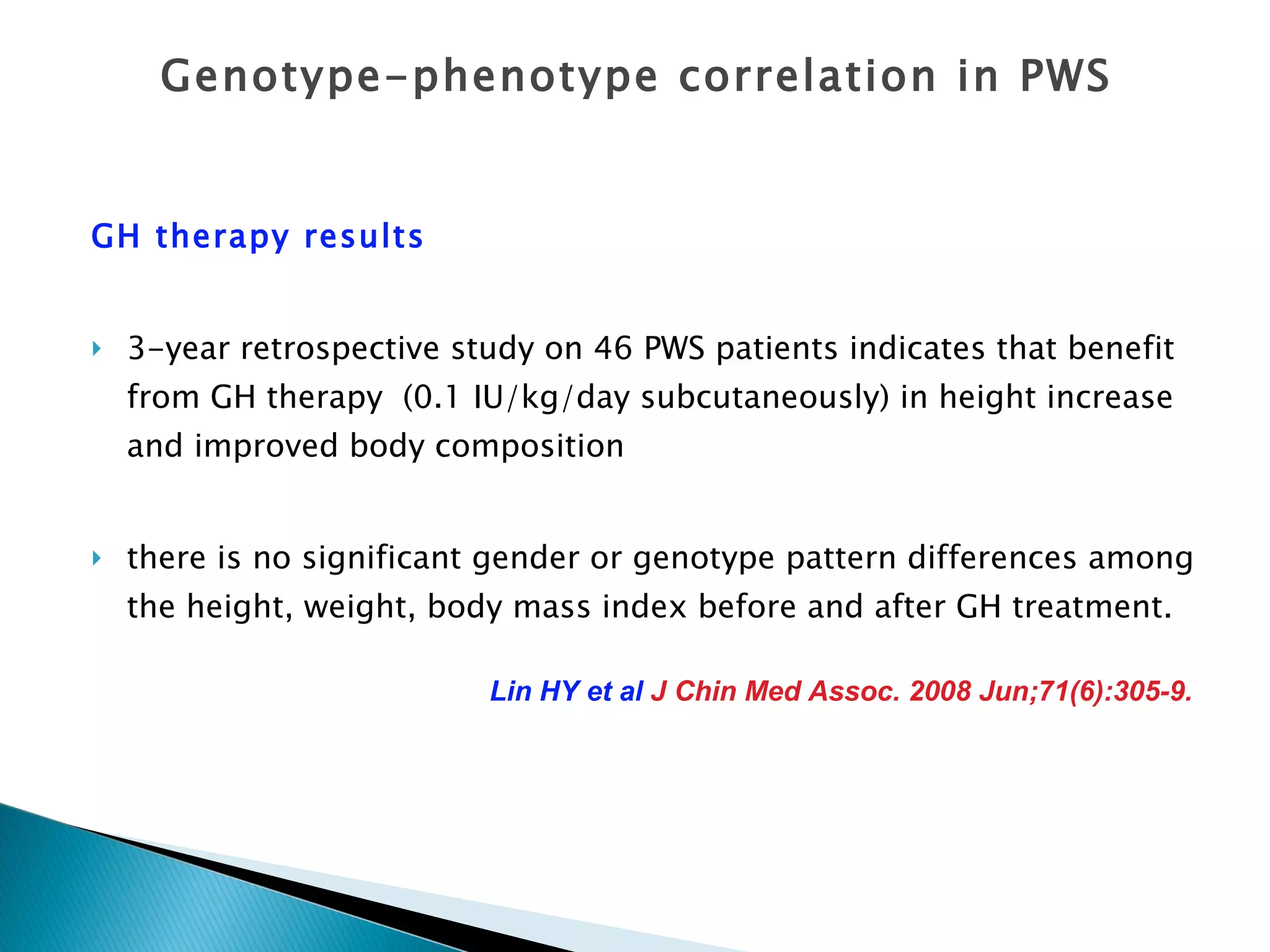 Genotype Phenotype Correlation In Prader Willi Syndrome | PPT