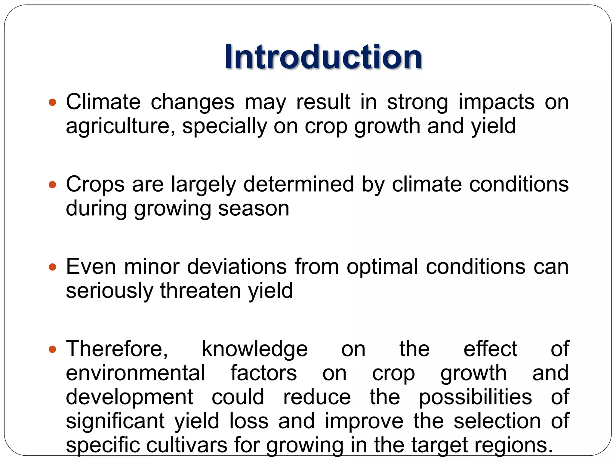 Large genotypes by environmental interaction (G x E) for yield | PPTX