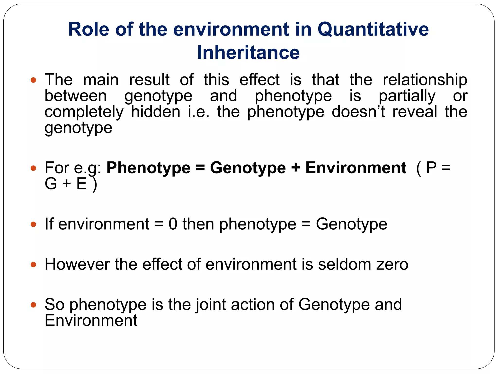 Large genotypes by environmental interaction (G x E) for yield | PPTX