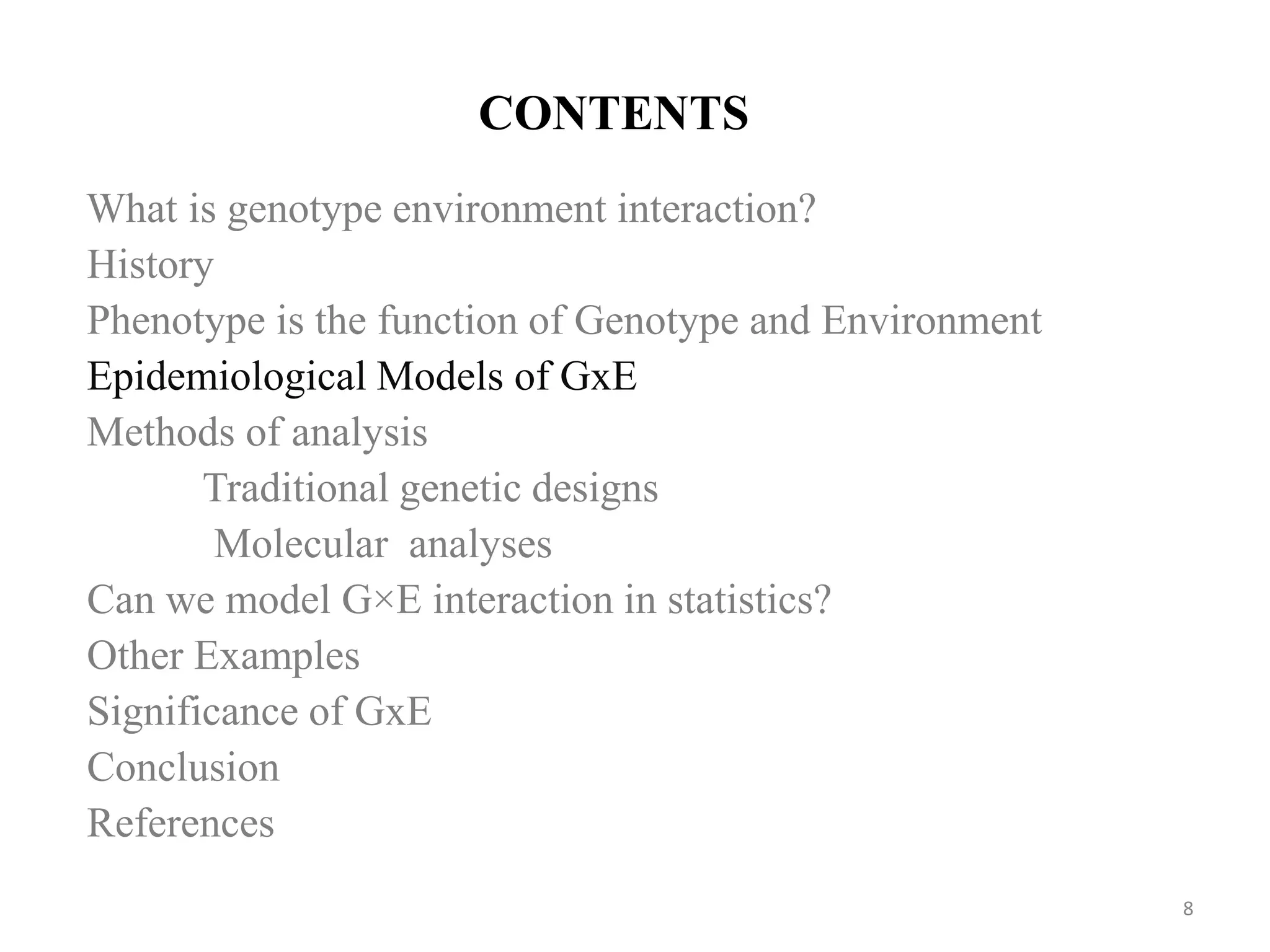 Genotype Environment Interaction Pptx