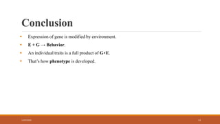 Genotype environment interaction | PPTX