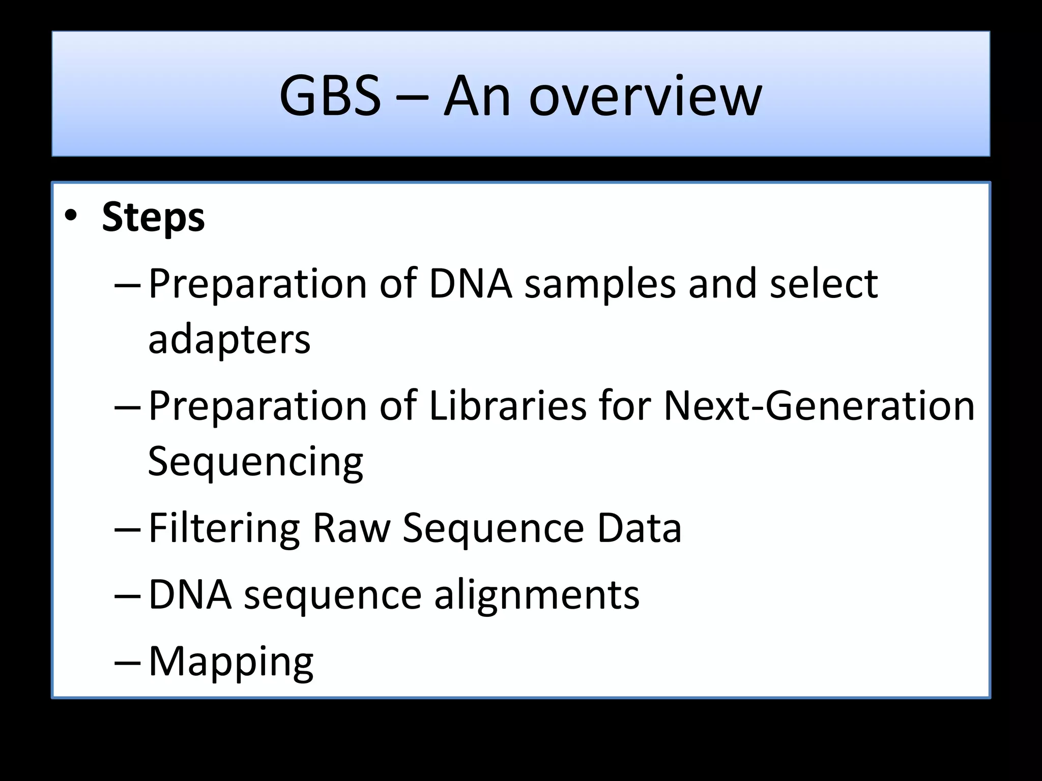 Genotyping by sequencing | PPTX