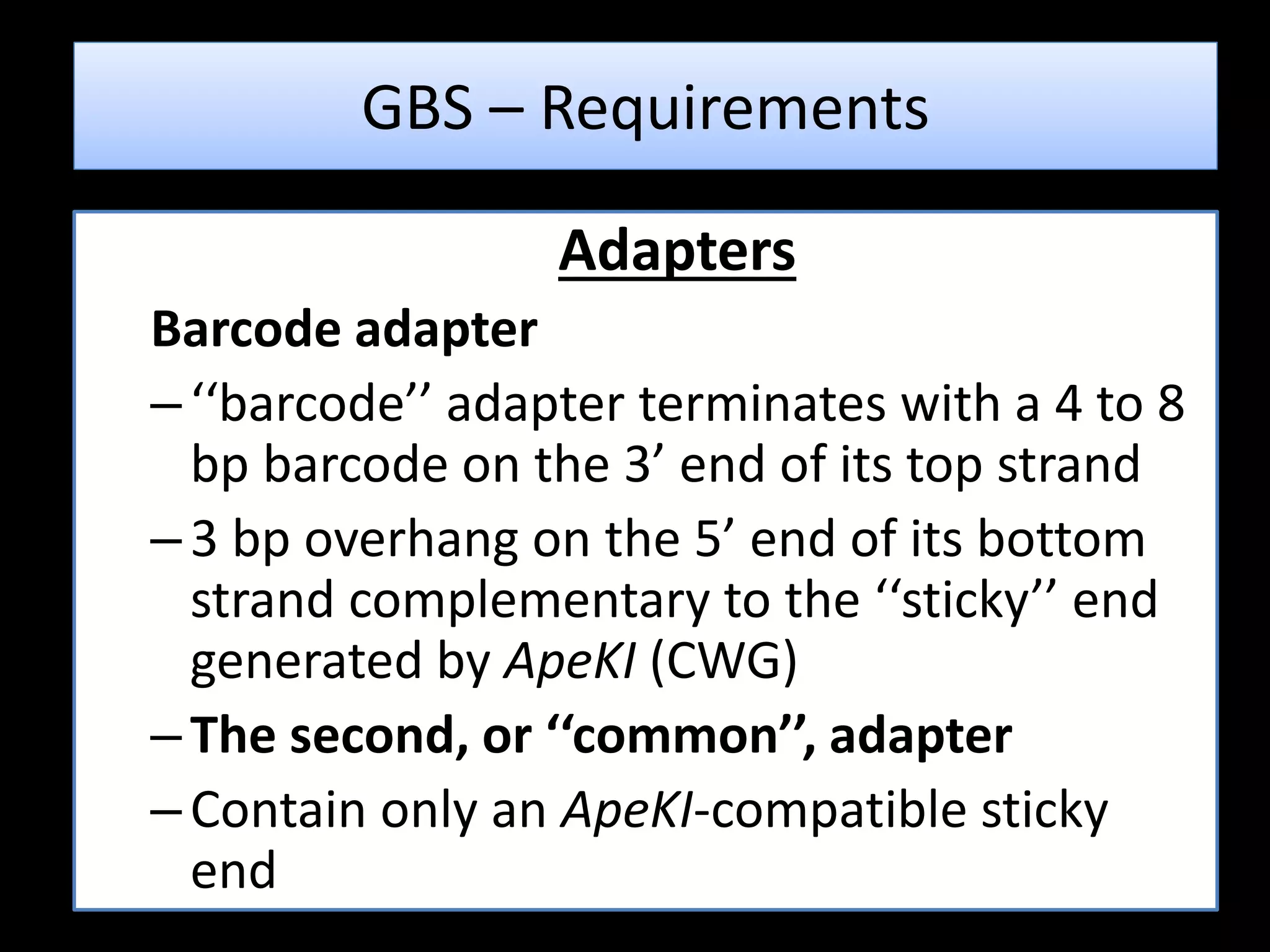 Genotyping by sequencing | PPTX