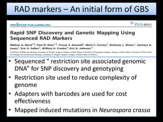 Genotyping by sequencing | PPTX