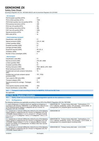 Genoxone zx msds | PDF