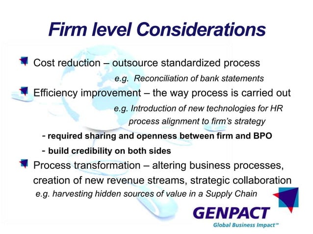 Genpact bpo case study | PPTX | Business Administration | Business