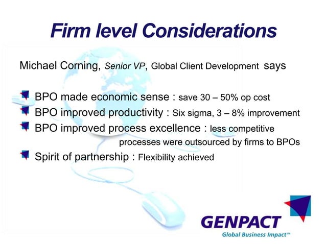 Genpact bpo case study | PPTX | Business Administration | Business