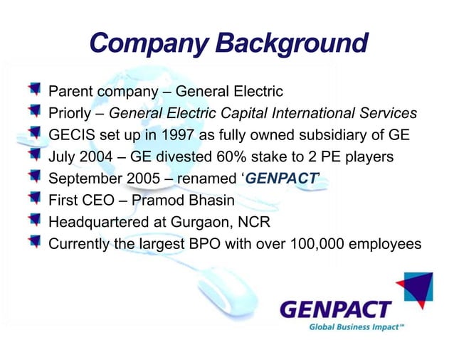 Genpact bpo case study | PPTX | Business Administration | Business