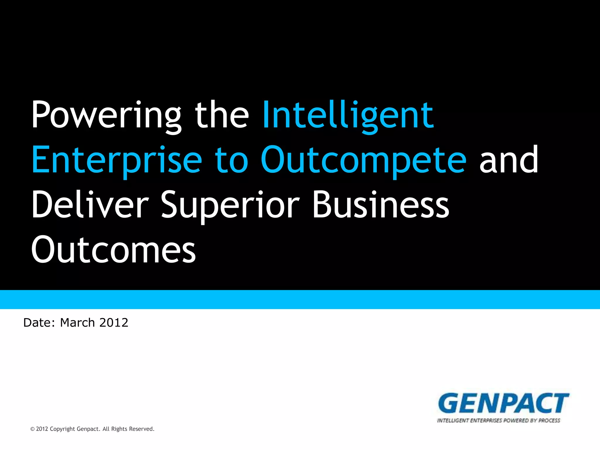 Genpact | PPTX | Business | Business and Finance